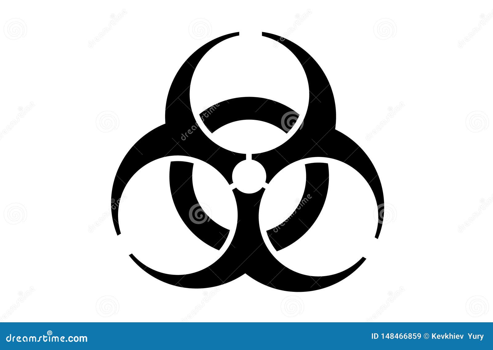 Biohazard Vector Icon Symbol Stock Vector - Illustration of protect ...