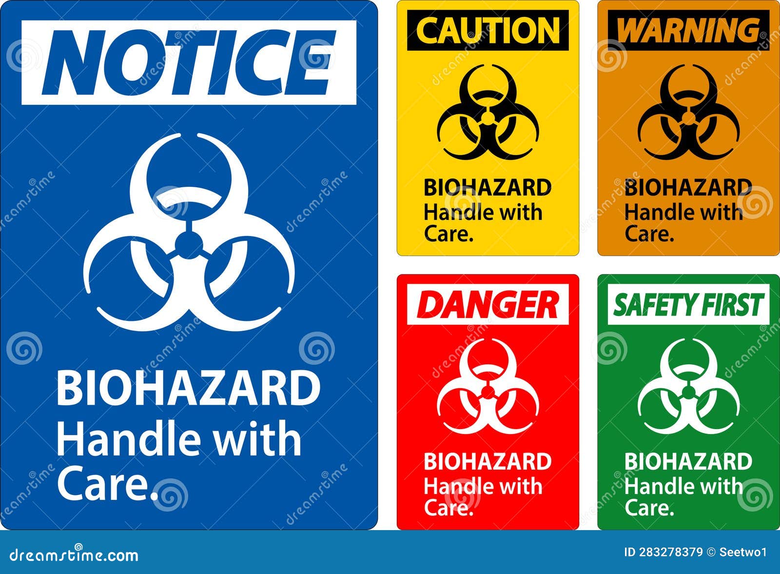 Biohazard Warning Label Biohazard, Handle with Care Stock Vector ...