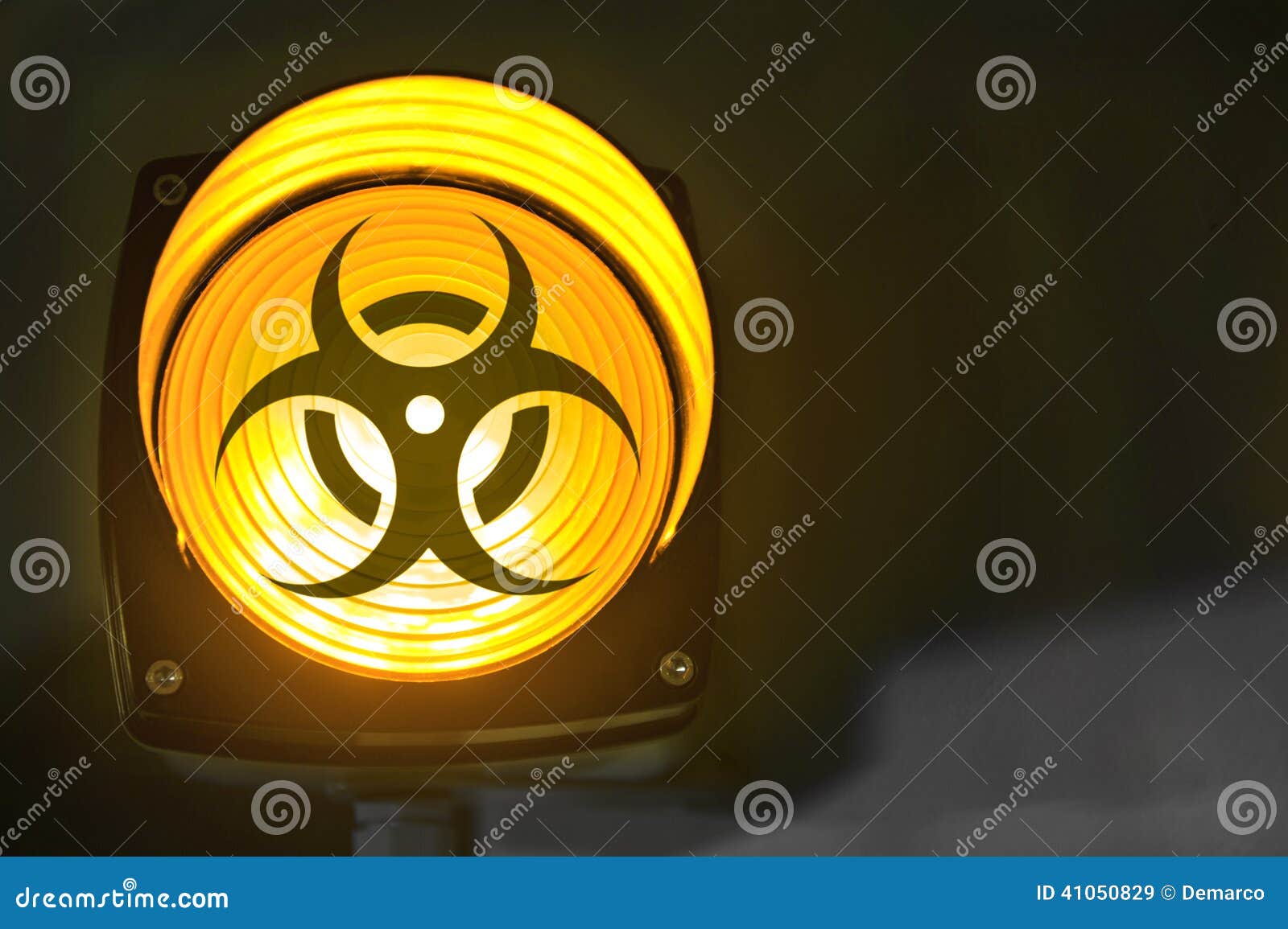 Biohazard warning light stock image. Image of diode, shine - 41050829