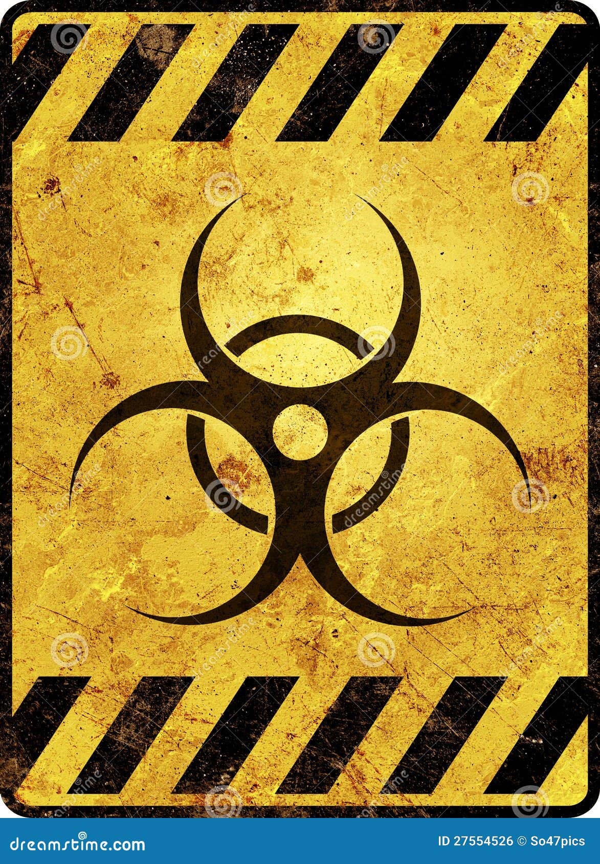 Biohazard Warning Sign Royalty Free Stock Image - Image: 27554526