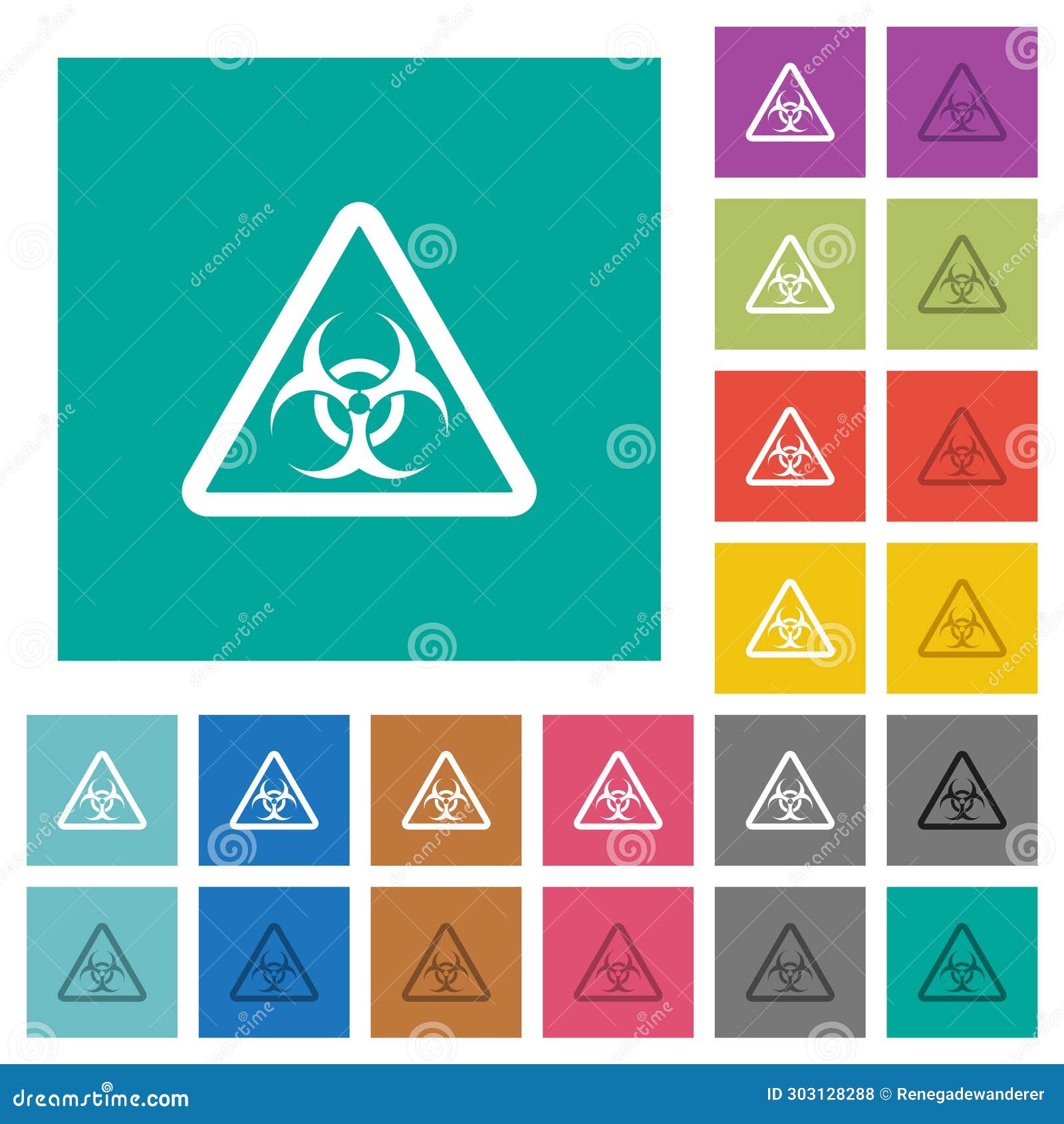 Warning Square Frame With Yellow And Black Diagonal Stripes. Rectangle ...