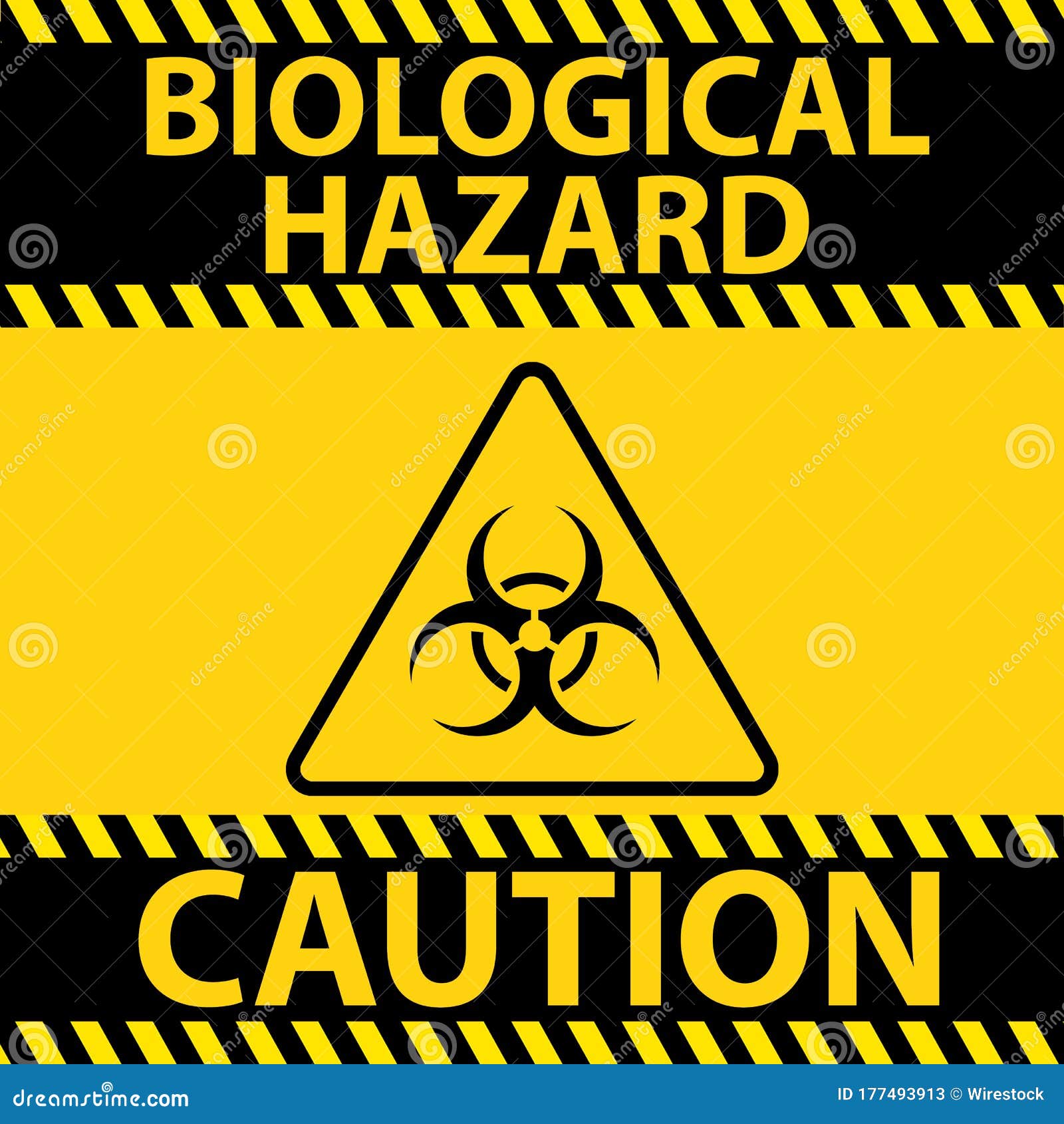 Biohazard Warning Symbol for COVID-19 Stock Illustration - Illustration ...