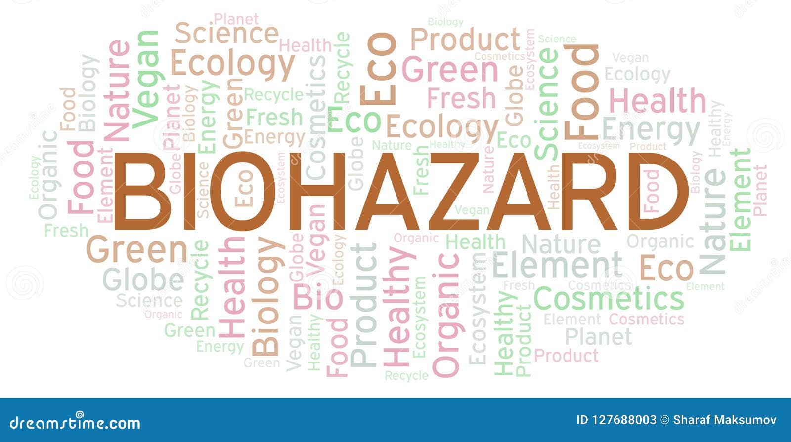 Biohazard word cloud. stock illustration. Illustration of nature ...