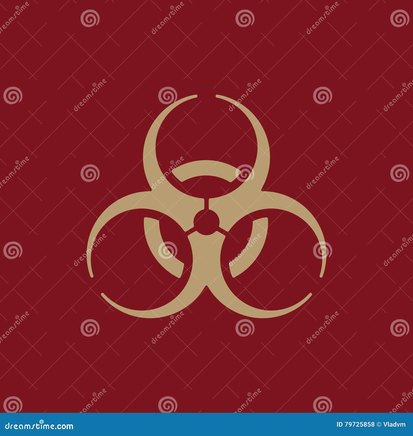 Biohazardsymbolen Biohazardsymbol Plant Vektor Illustrationer ...