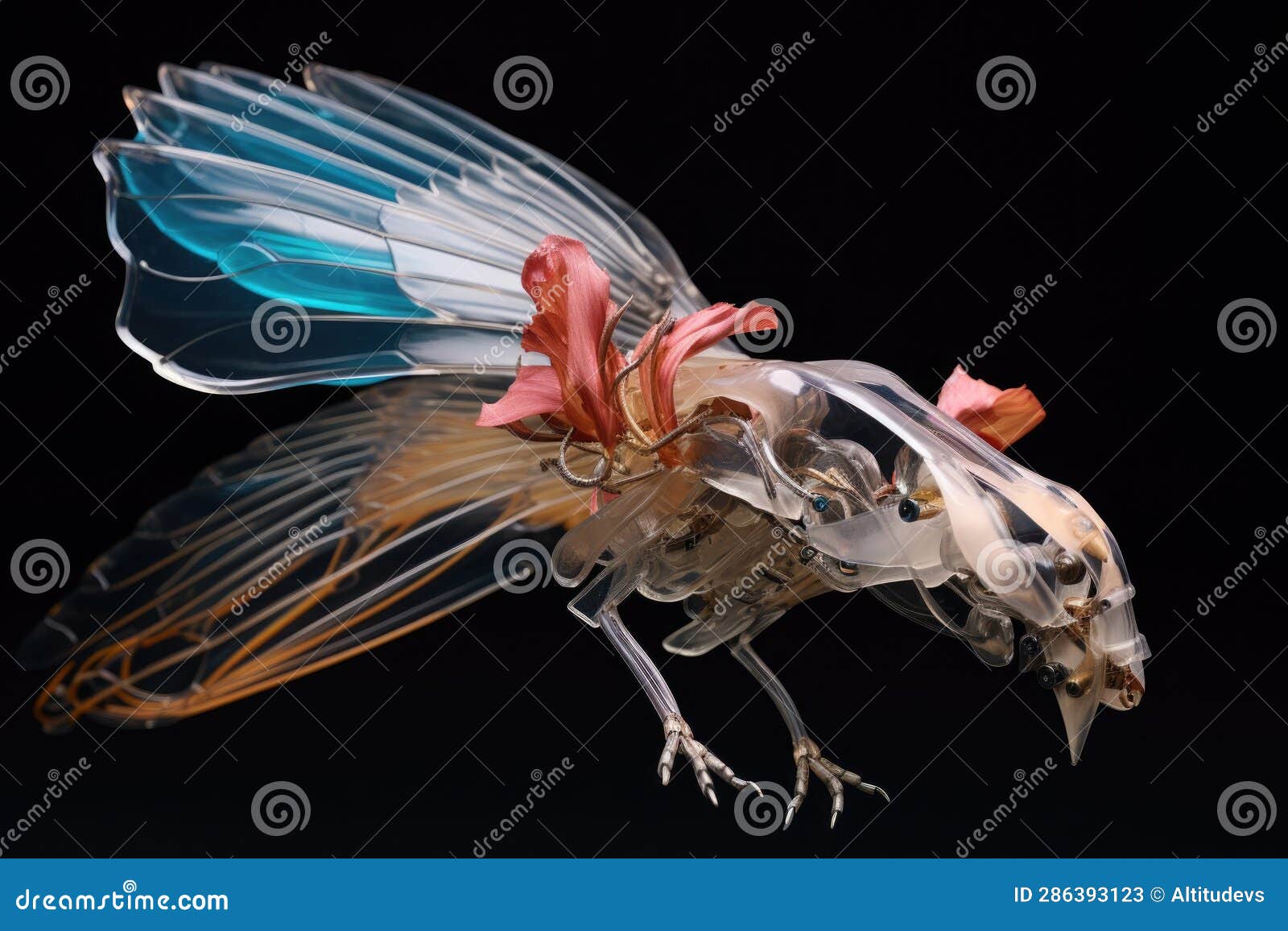 Biohybrid Robot Wing Inspired by Bird Flight Stock Image - Image of ...
