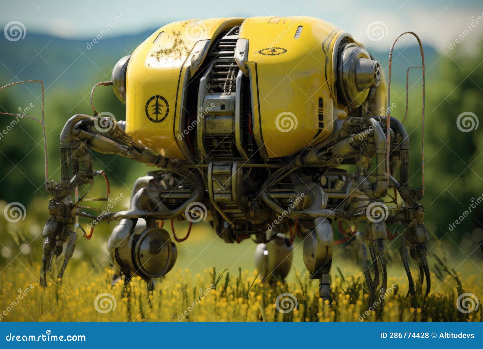Biohybrid Robots Energy Source And Battery System Stock Photo ...