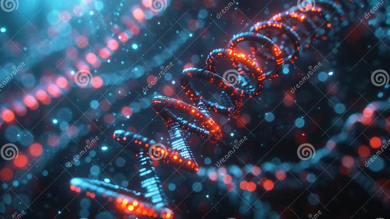 Bioinformatics, AI Analyzing Genetic Data on Advanced Bioinformatics ...