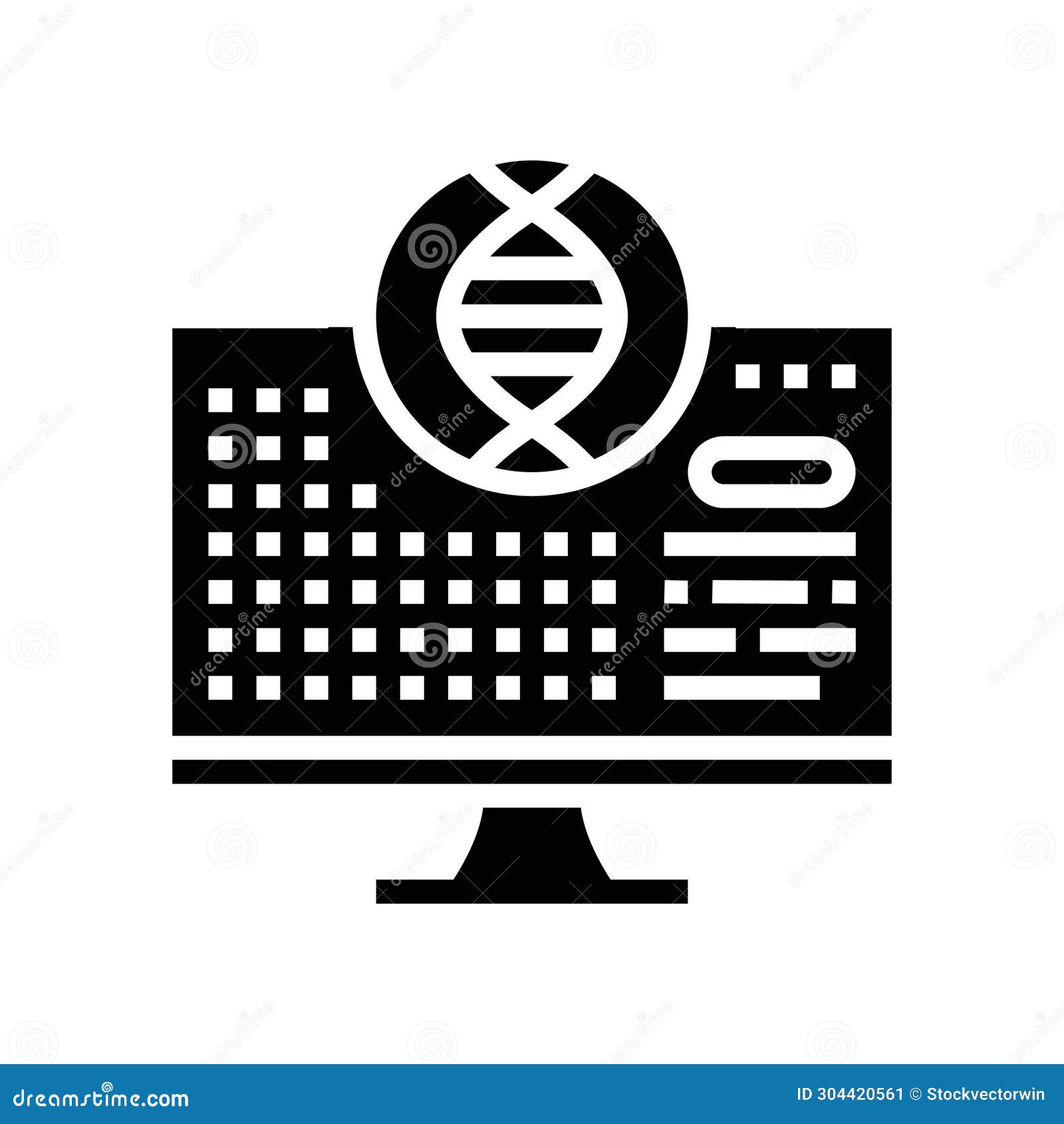 Bioinformatics Cryptogenetics Glyph Icon Vector Illustration Stock ... Bioinformatics Cryptogenetics Glyph Icon Vector Illustration Stock ...