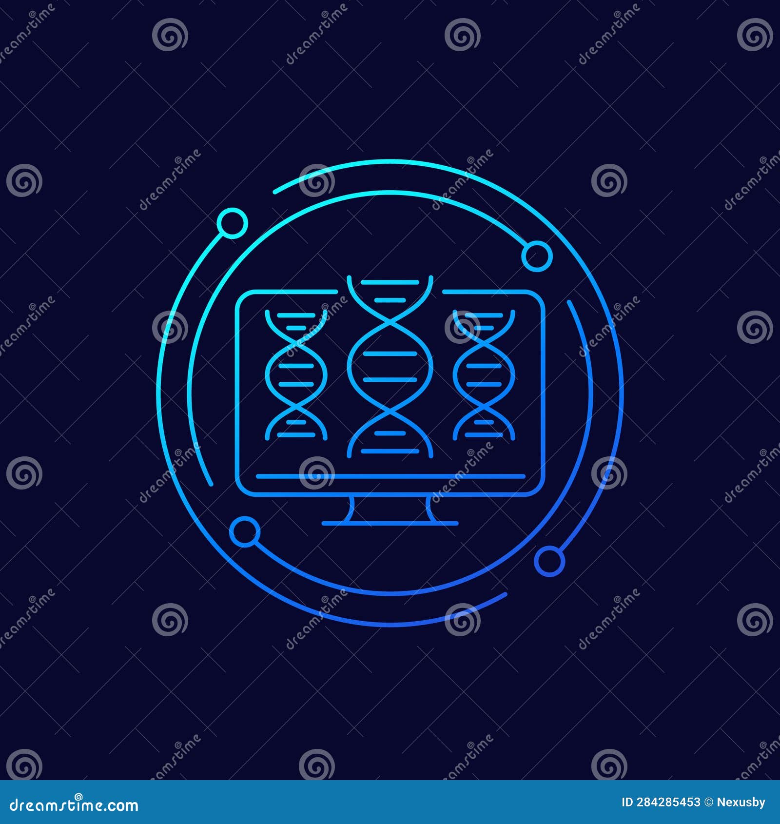Bioinformatics Icon, Analysis of Biological Data Stock Vector ... Bioinformatics Icon, Analysis of Biological Data Stock Vector ...