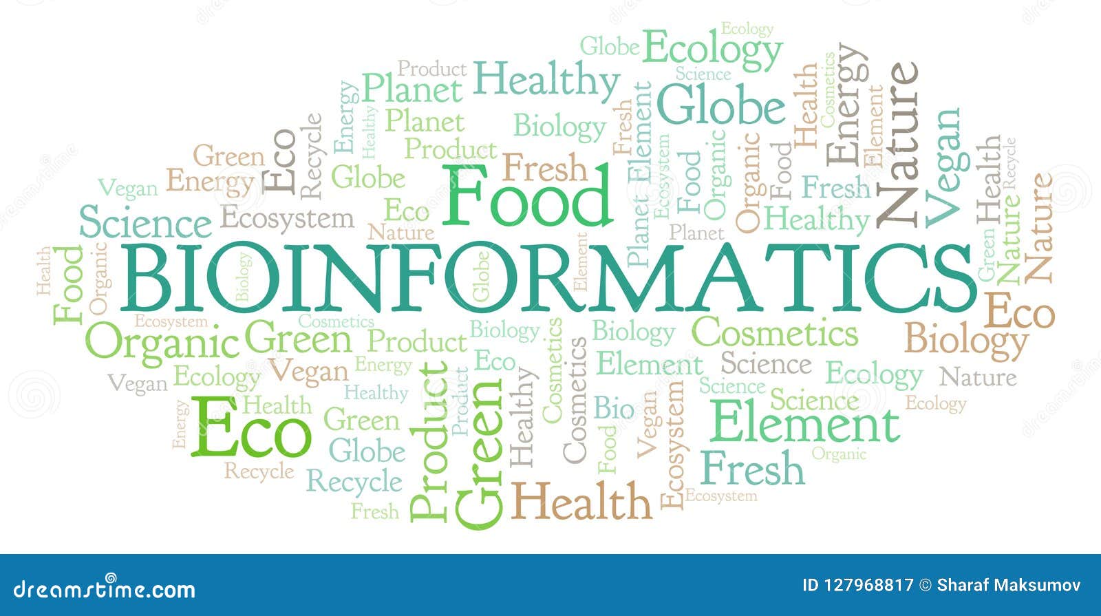 Bioinformatics word cloud. stock illustration. Illustration of concept ...