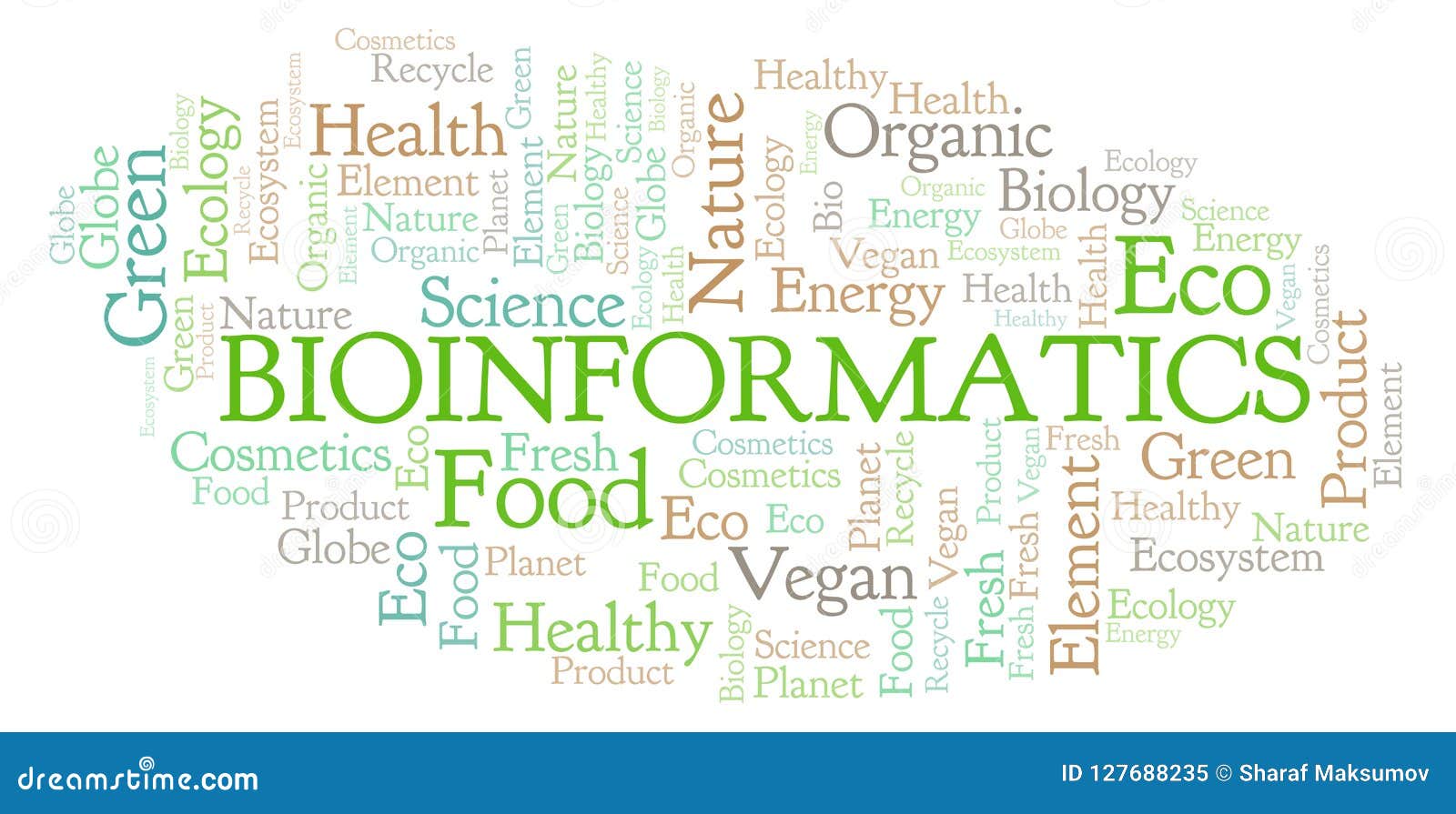 Bioinformatics word cloud. stock illustration. Illustration of font ...