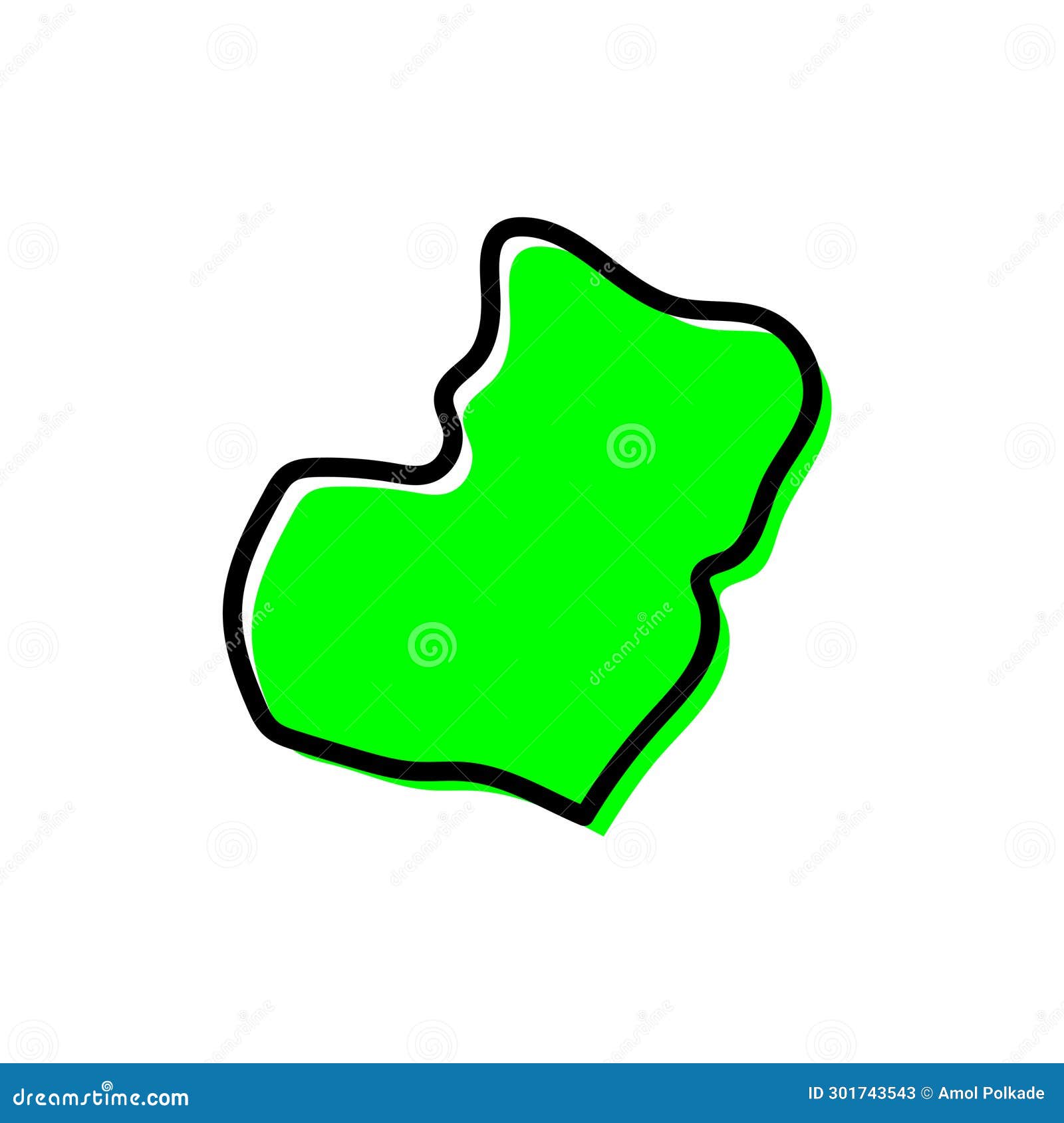 Bioko Sur Region Equatorial Guinea Map Design Stock Illustration ...