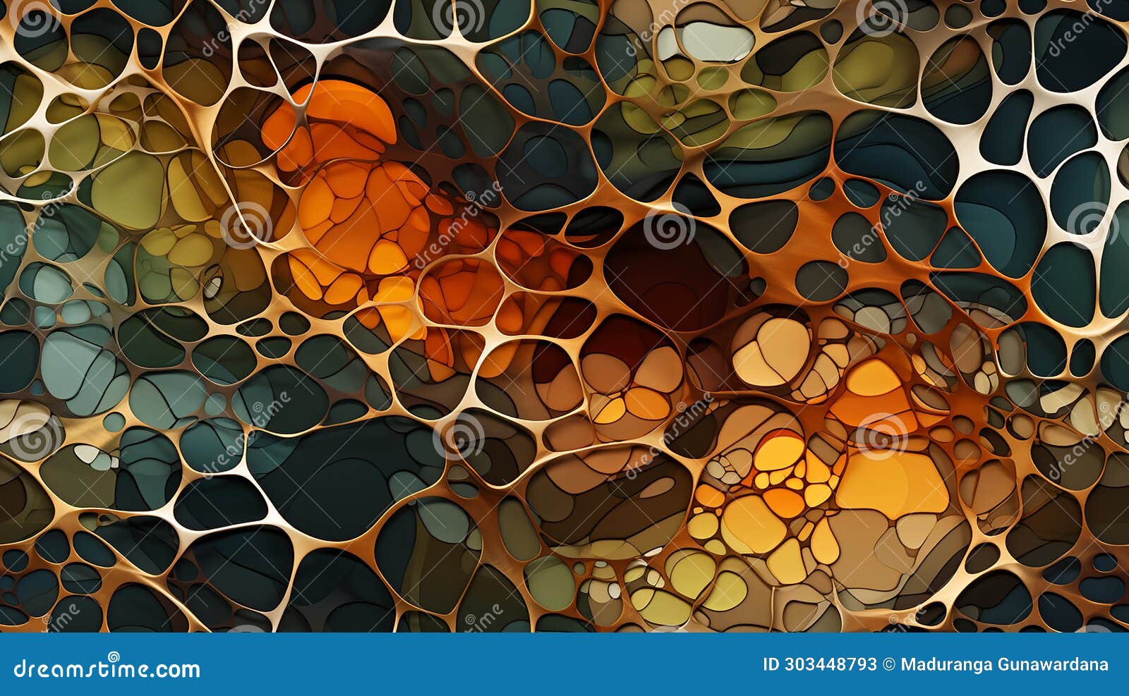 Biological Camouflage: 3D Cellular Patterns in Organic Harmony, Perfectly Blending with Colour ...