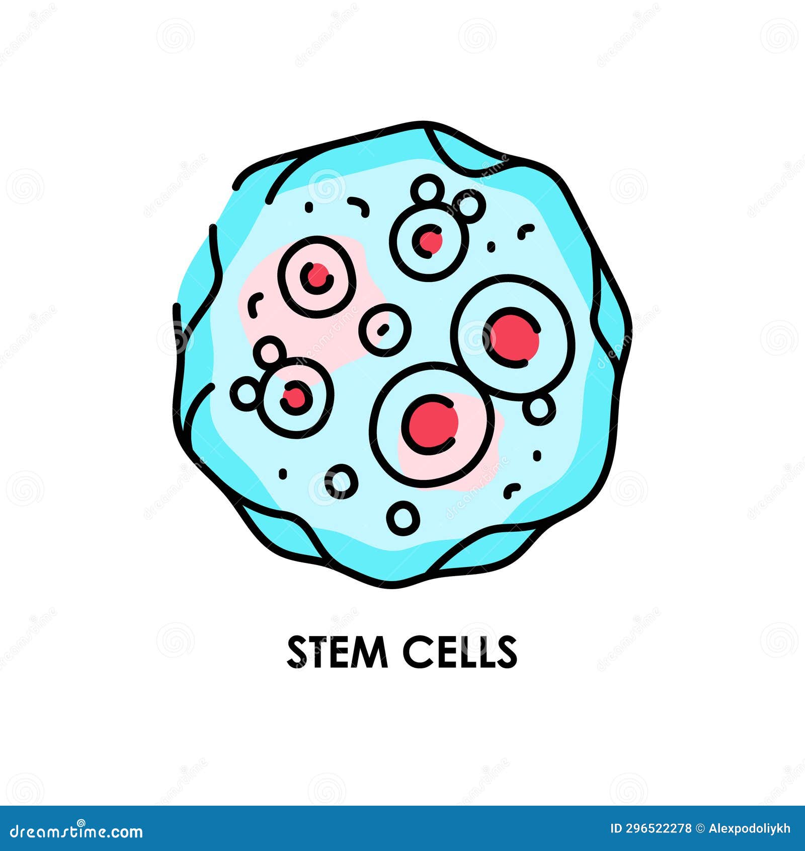 Biological Cell Isolated On Whithe Background Microscope Stock Photo ...