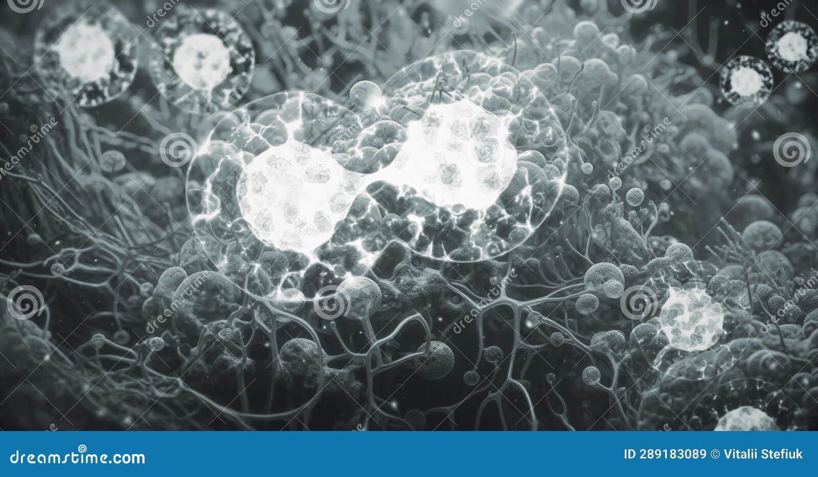 Cells Multiplication Under a Microscope Stock Video - Video of ...