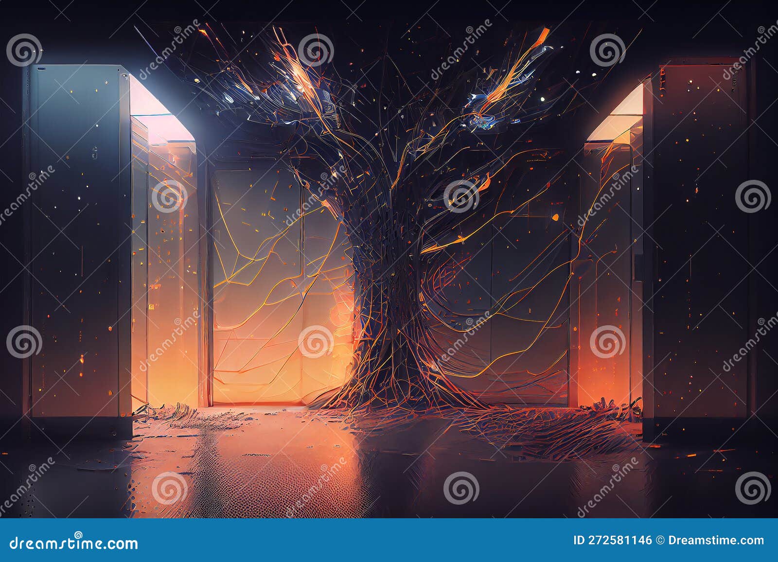 Biological Computing or Biocomputing Stock Illustration - Illustration ...