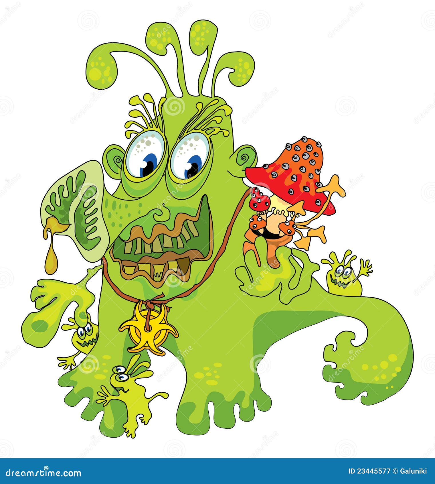 Biological danger stock vector. Illustration of infection - 23445577