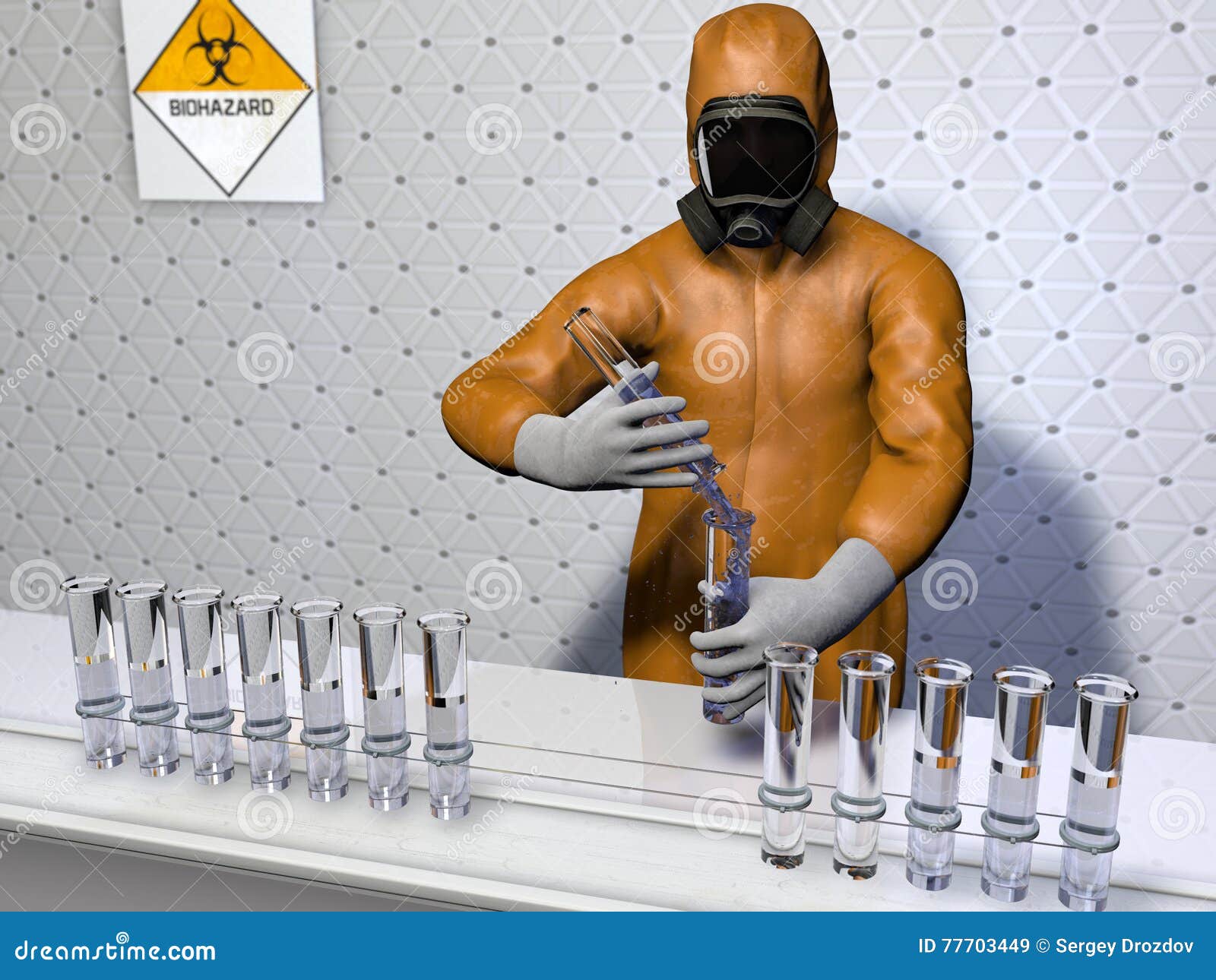 Biological experiment stock illustration. Illustration of equipment ...