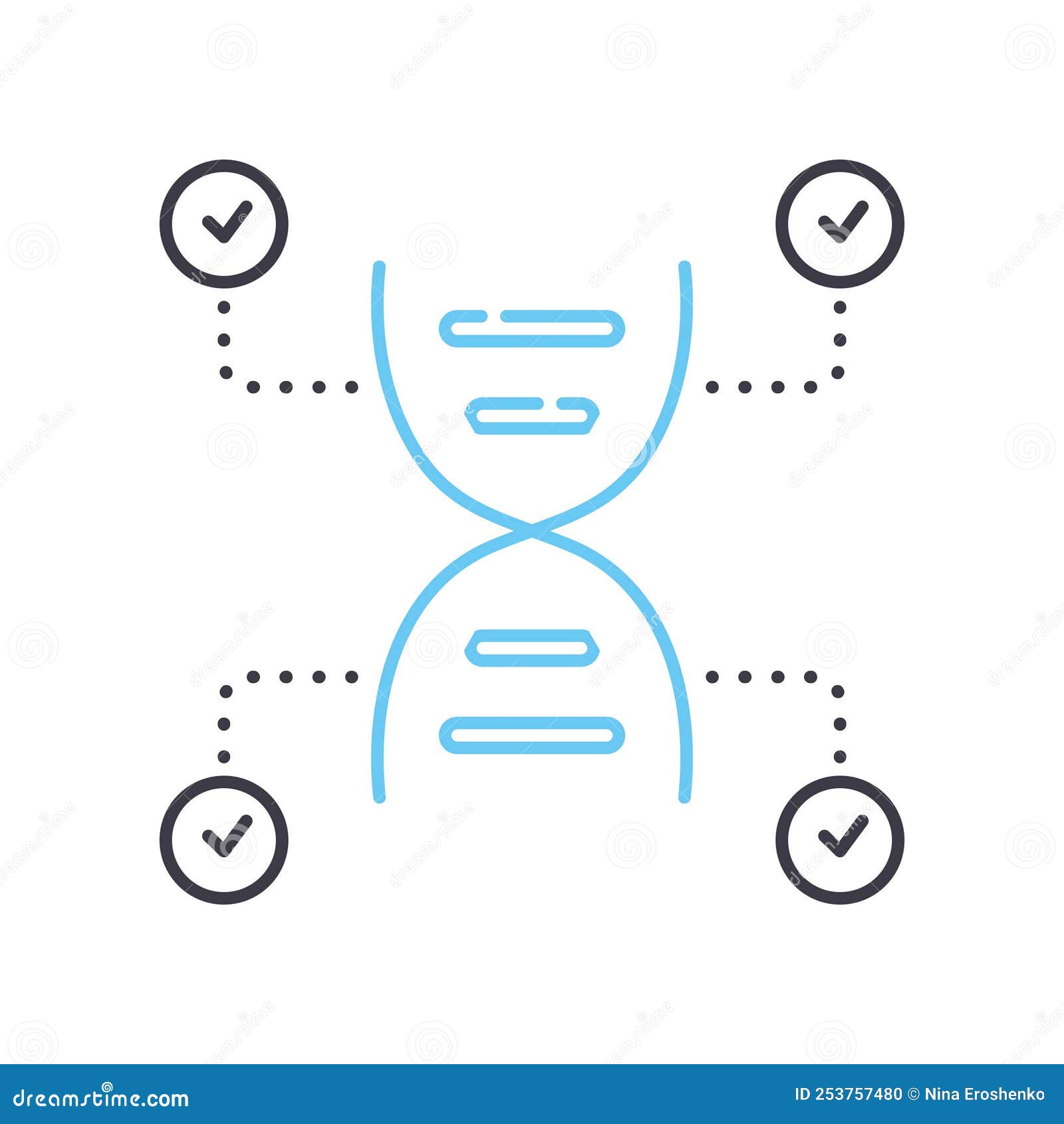 Biological Factors Line Icon, Outline Symbol, Vector Illustration ... Biological Factors Line Icon, Outline Symbol, Vector Illustration ...