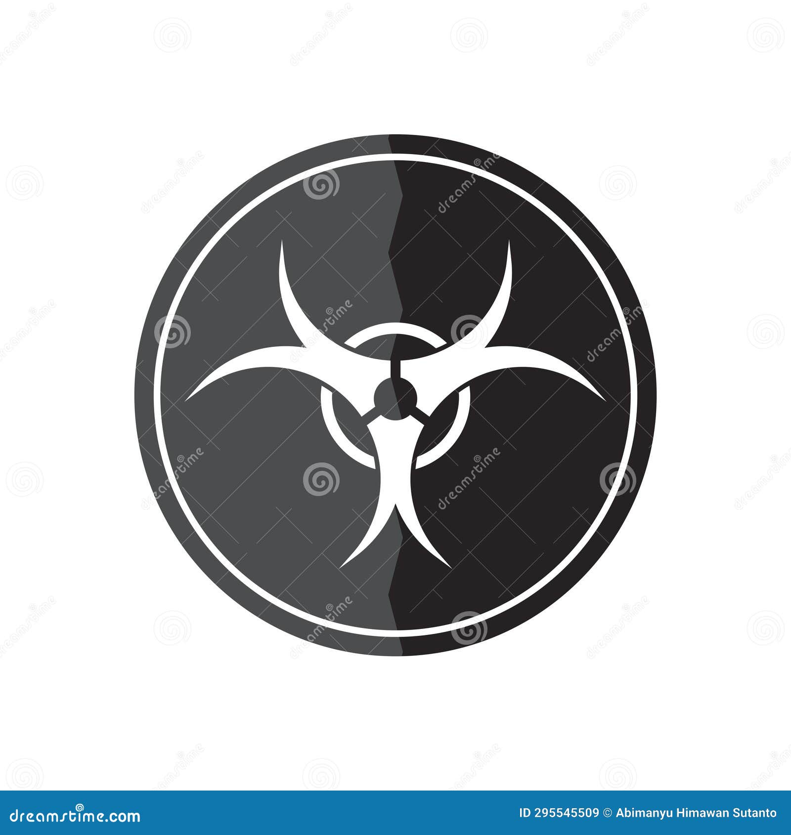 Biological Hazard Icon in Colored Circle Vector Stock Vector ...