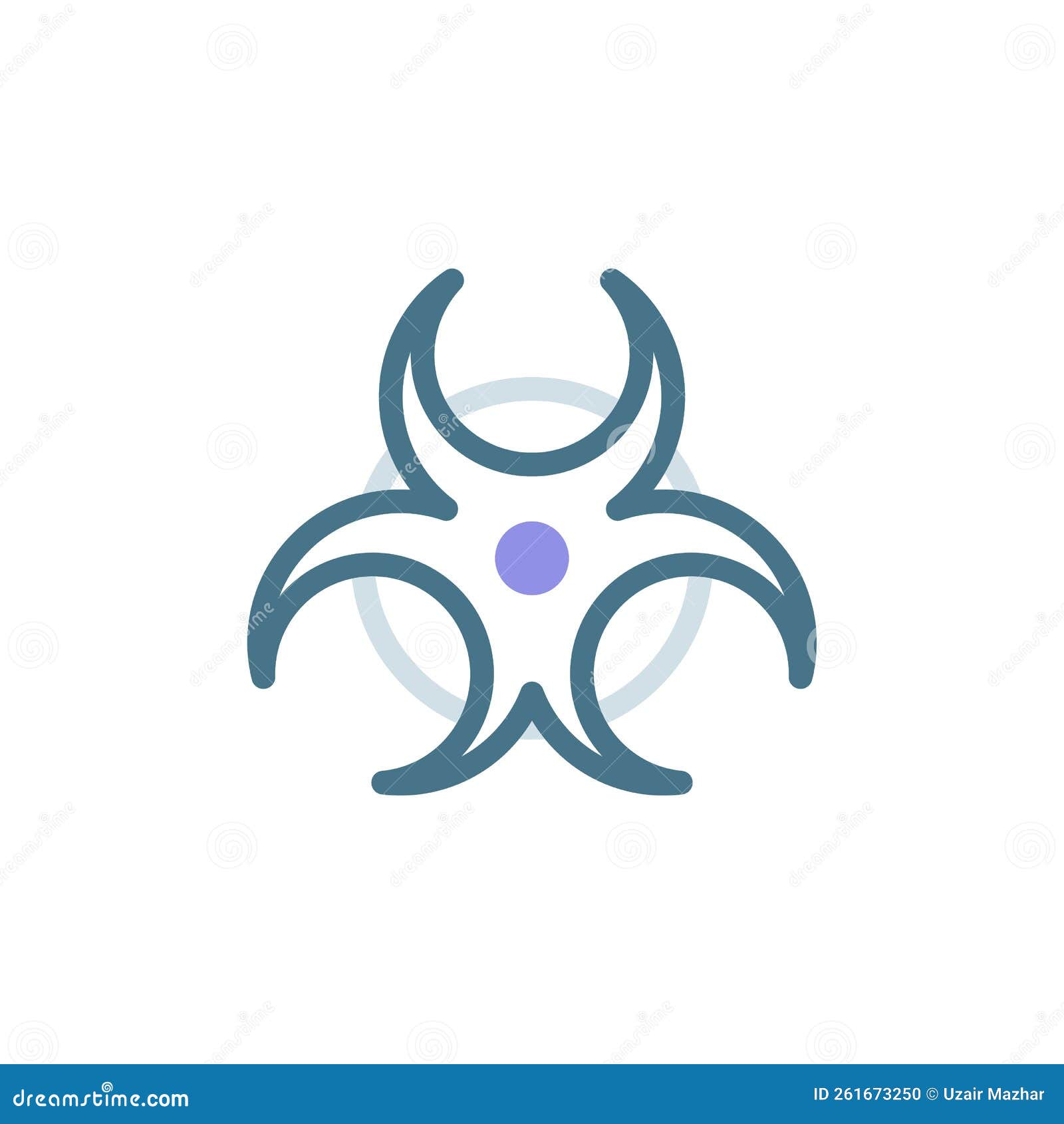 BIOLOGICAL HAZARD Icon in Vector. Logotype Stock Vector - Illustration ...