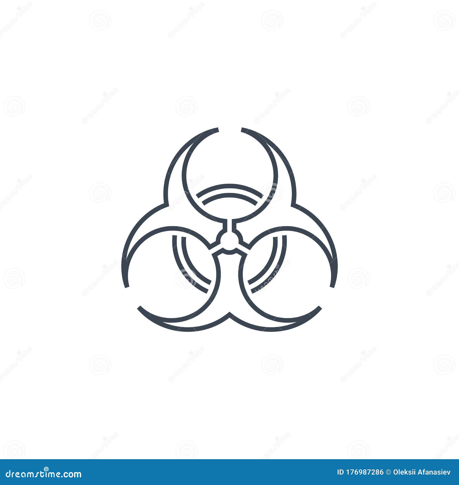 Biological Hazard Vector Icon Stock Vector - Illustration of ...