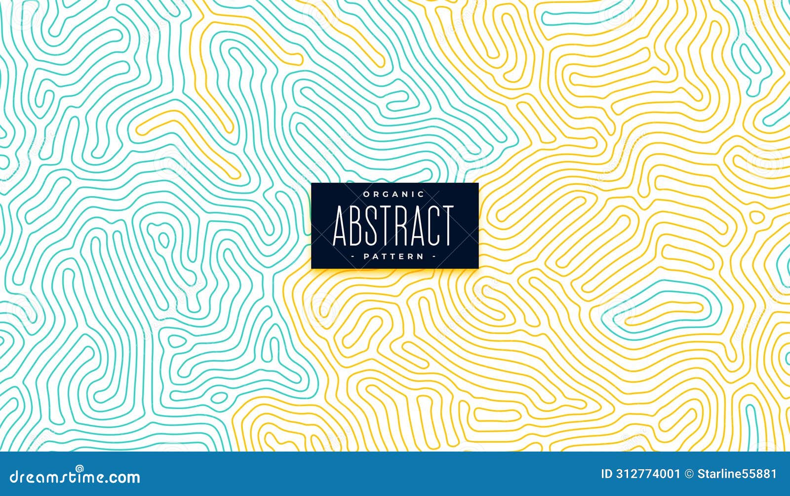 Biological-inspired Abstract Organic Pattern Banner for Biological ...