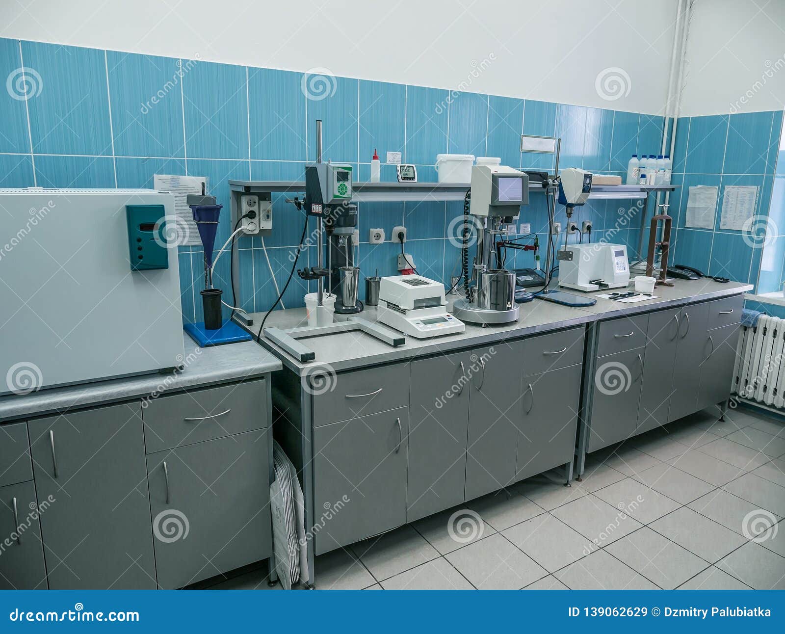 Biological Laboratory. Taking Samples of the Finished Product in ...