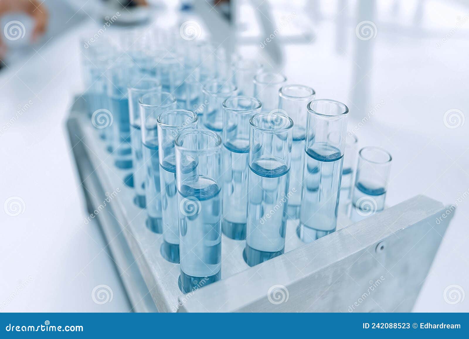 Biological Laboratory Worker in the Background Stock Image - Image of ...