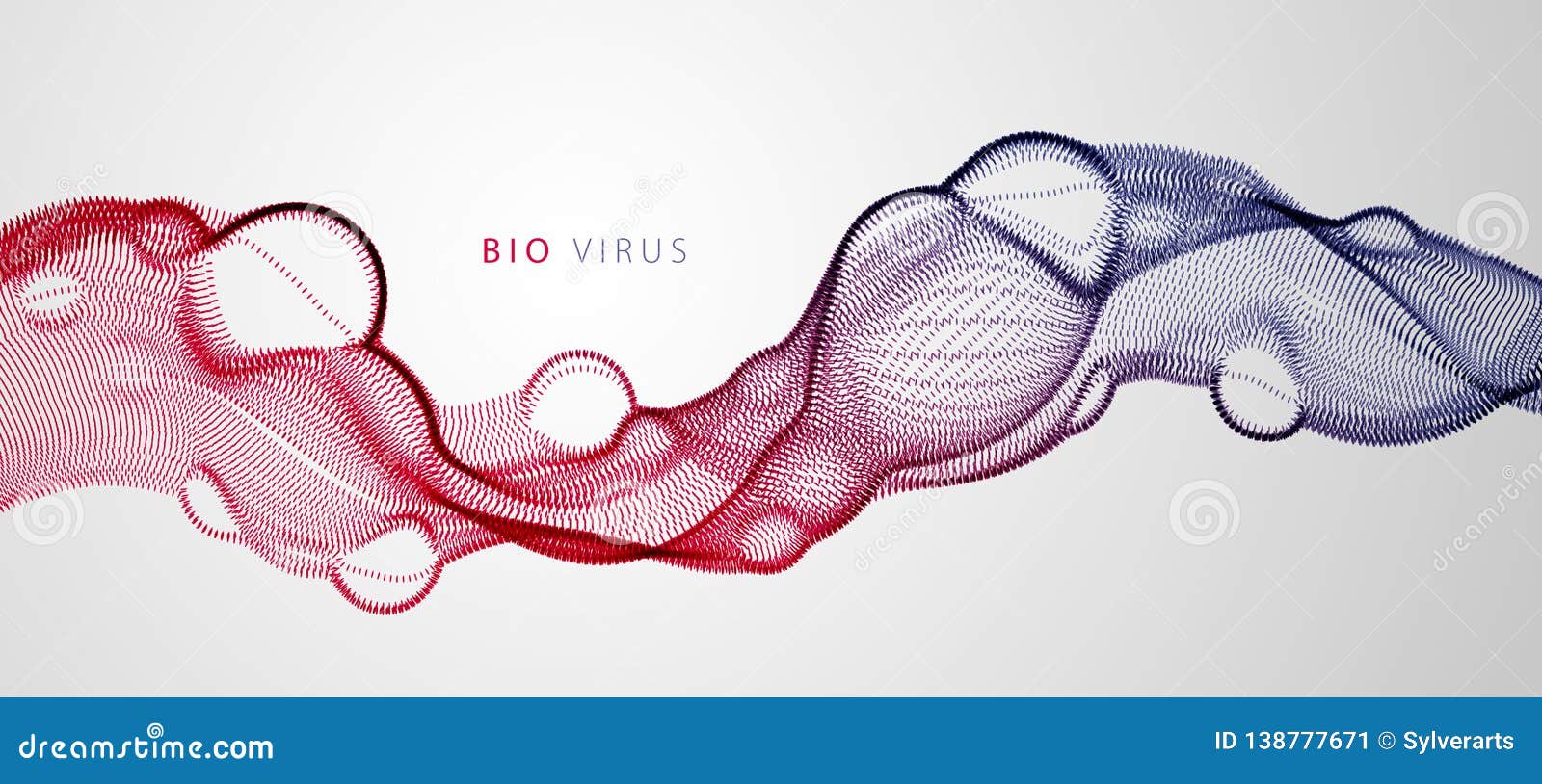 Biological Mutation, Microscopic Virus, Dotted Vector Particles Shape ...