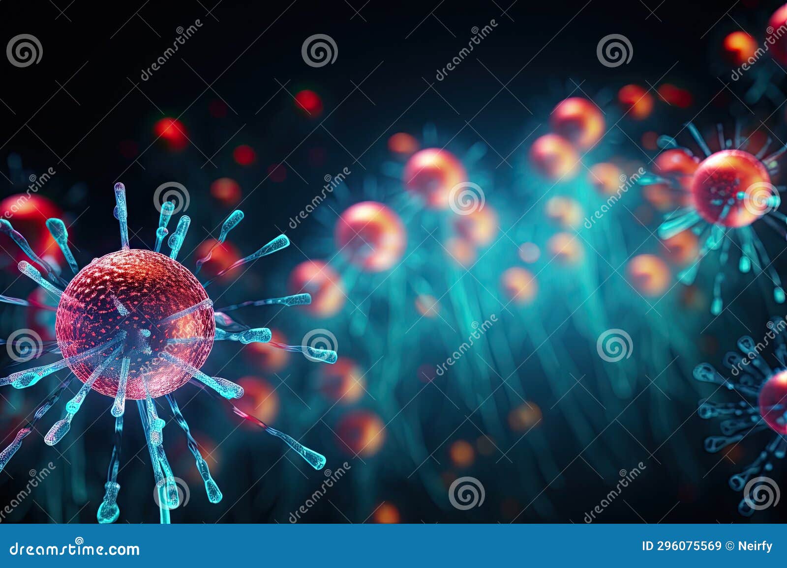 Biological Mutation, Microscopic Virus, Dotted Vector Particles Shape ...