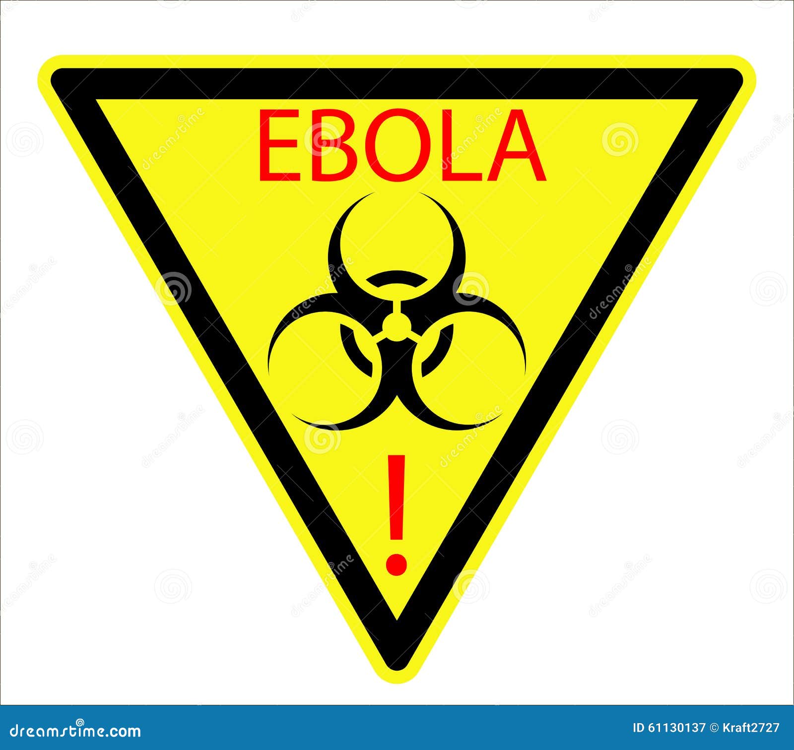 Biological Sign of Ebola Virus Stock Vector - Illustration of label ...