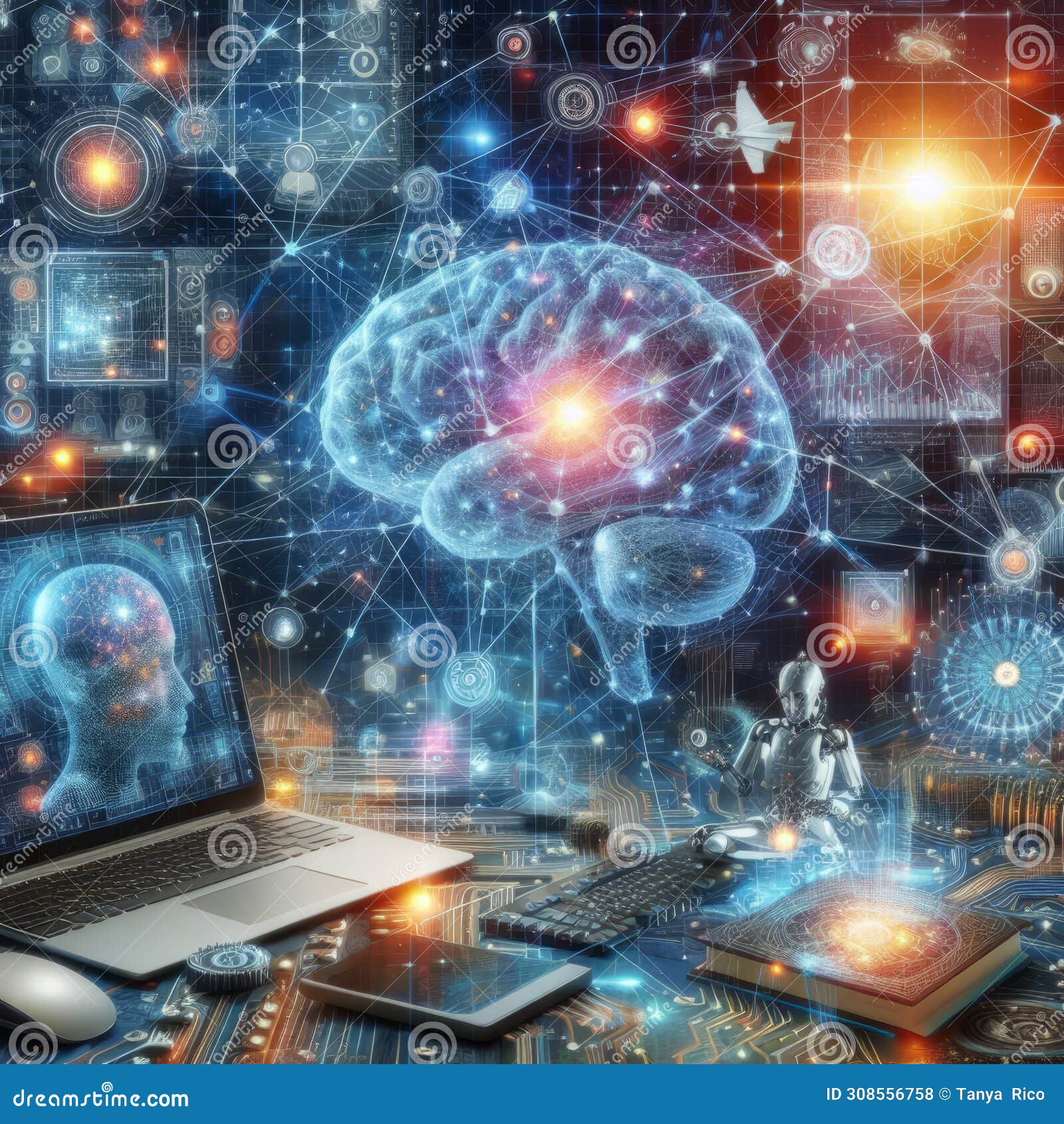 Biological,technological Connection of the Human Brain with Computer ... Biological,technological Connection of the Human Brain with Computer ...