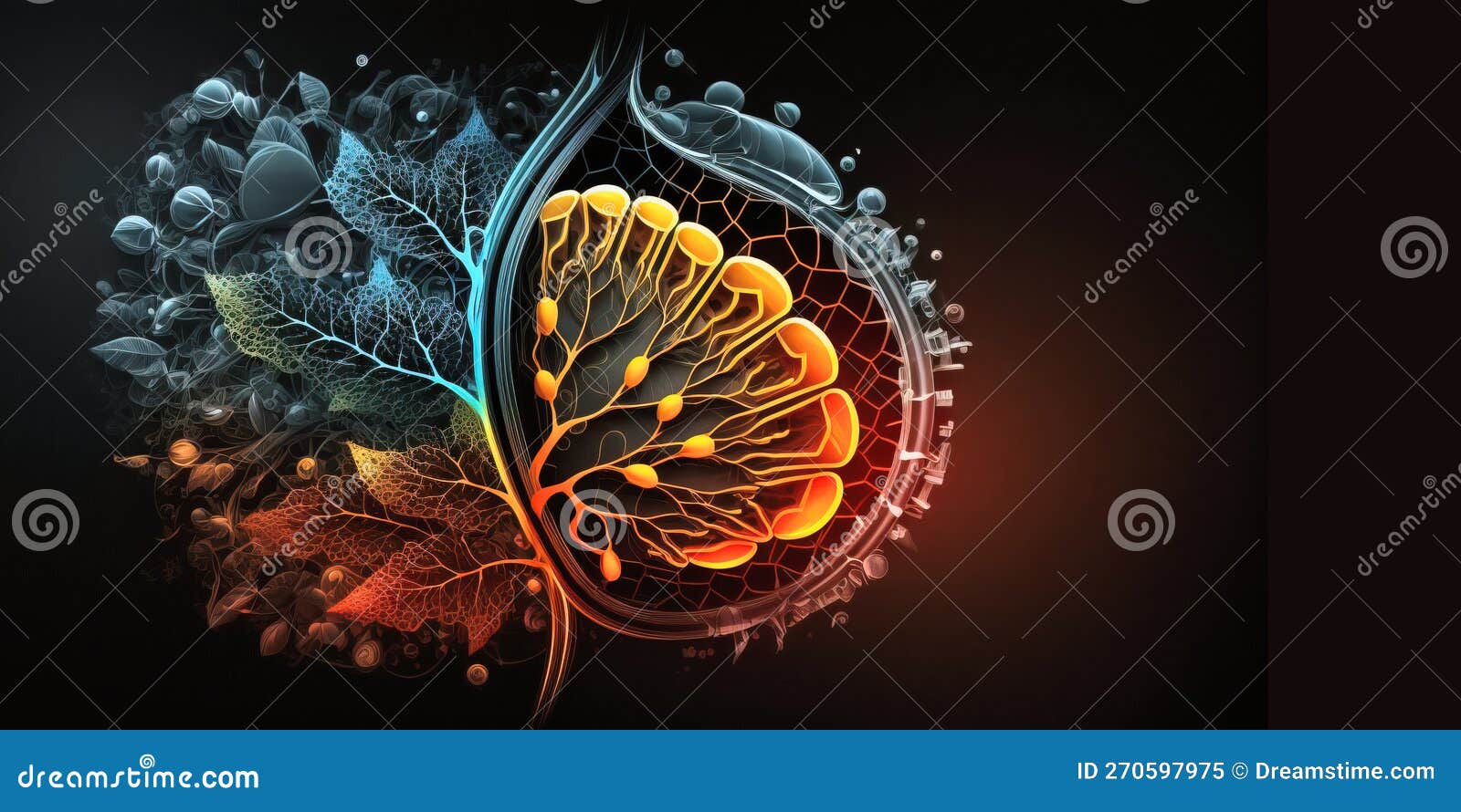 Biological Technology Abstract Colored Background Stock Illustration ...