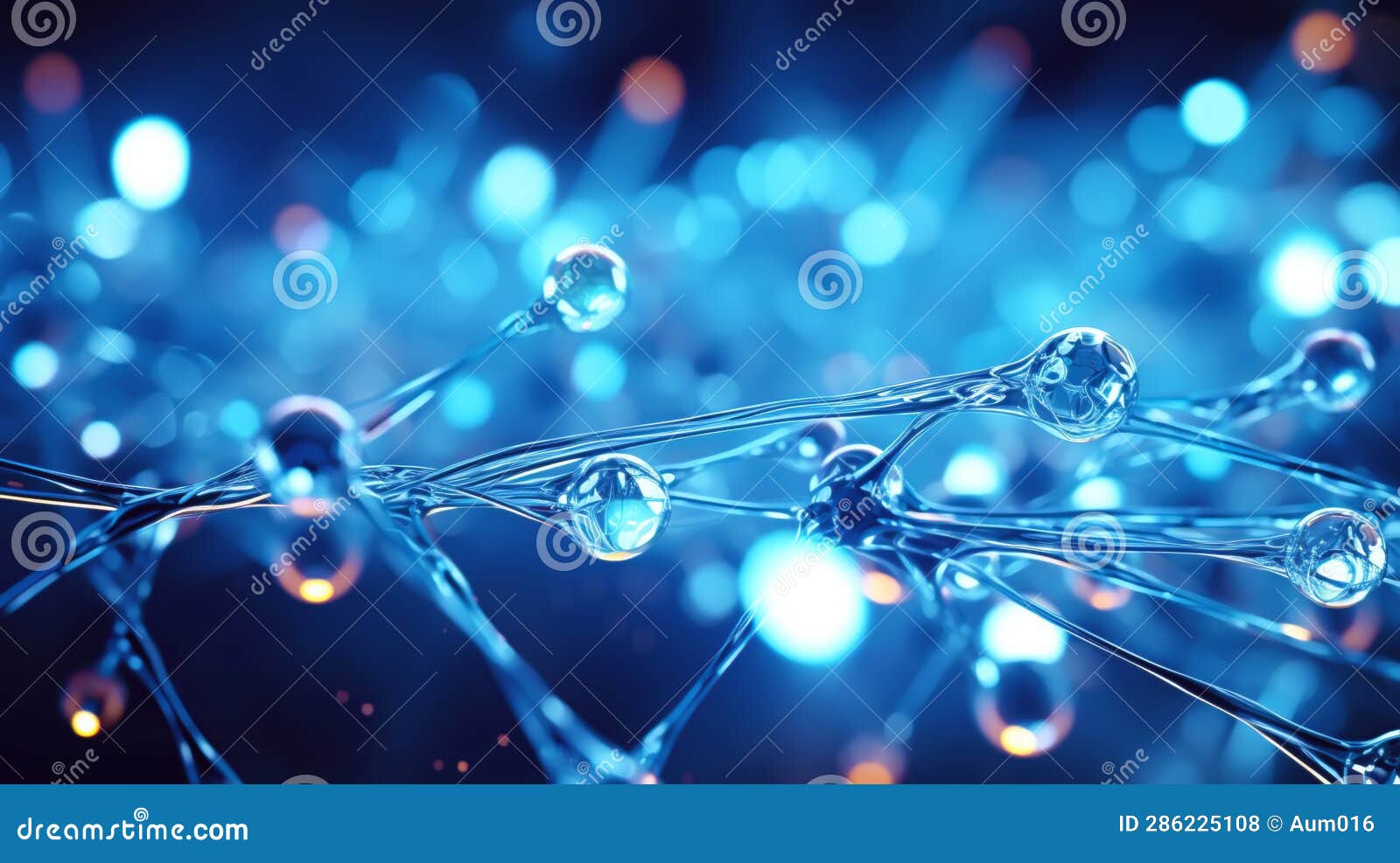 Biological Translucent Structure. Scientific Background Stock ...