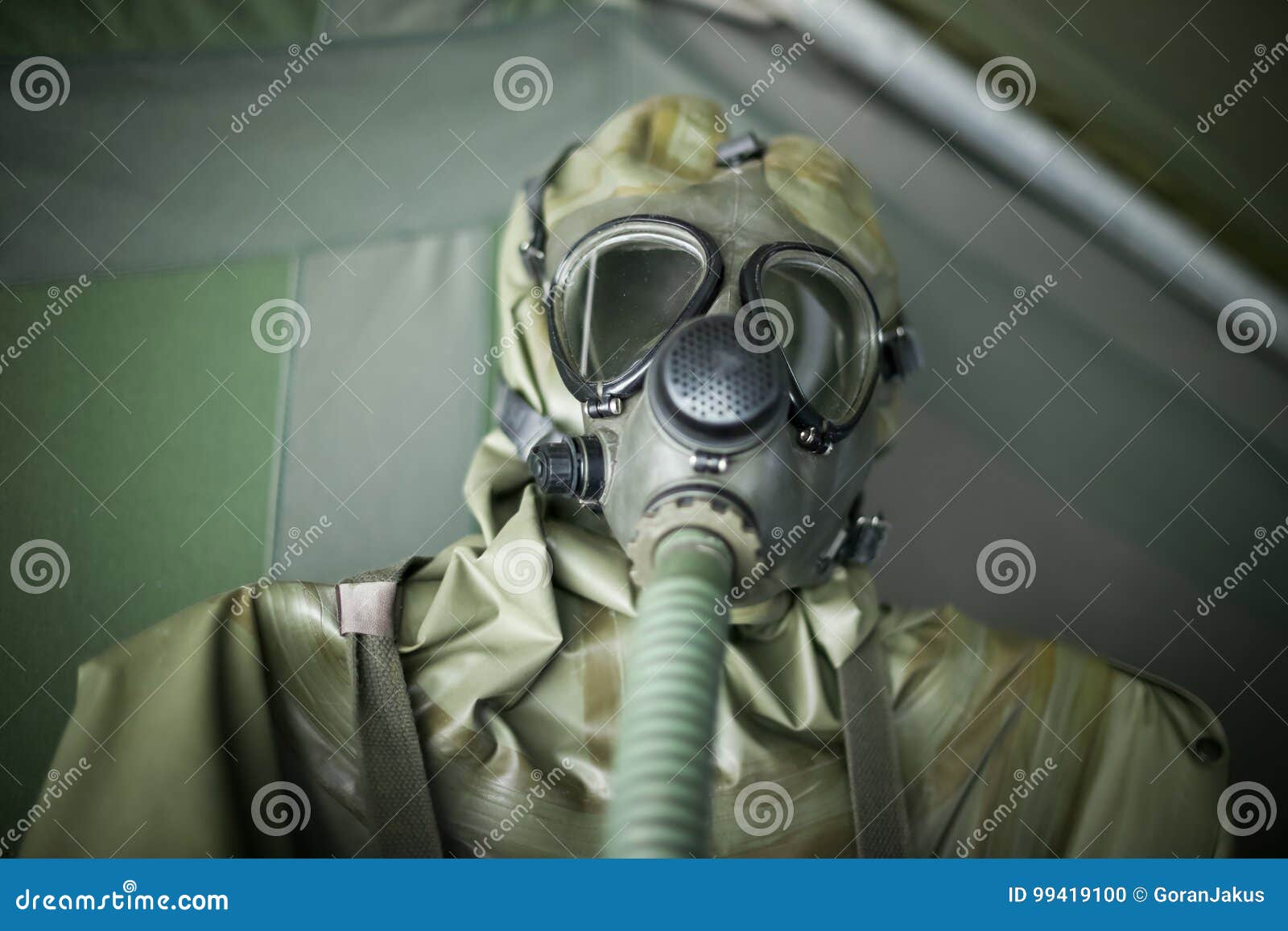 Biological warfare suit stock photo. Image of tent, weapon - 99419100