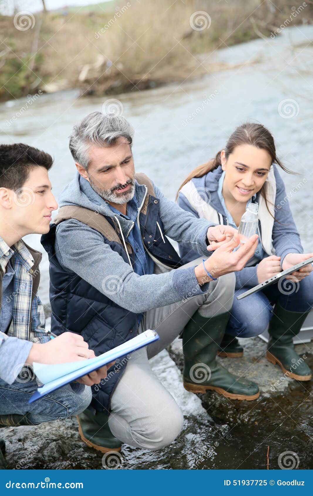 Biologist with Students Making Research Stock Image - Image of analysis ...