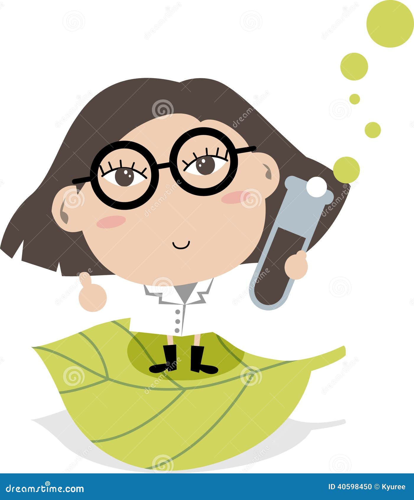 Biologist woman stock illustration. Illustration of scientist - 40598450