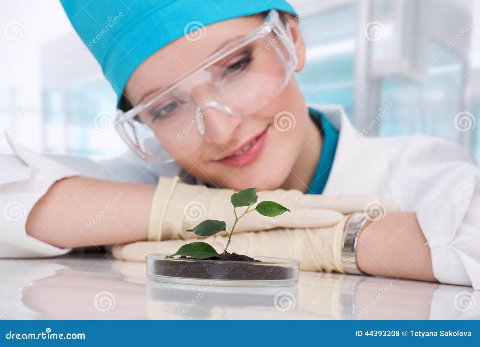 Biologiste de femme photo stock. Image du découverte - 44393208