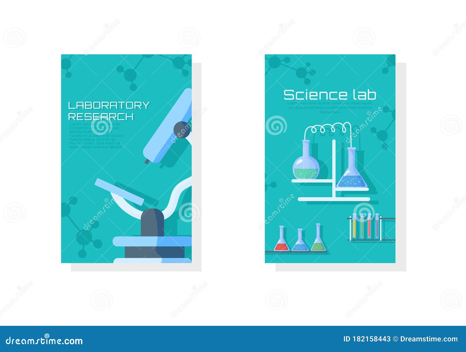 Brochure Science Laboratory. Stock Vector - Illustration of book ...