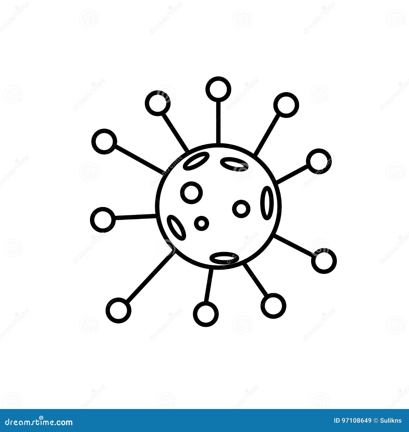 Biology, Cell, Virus, Science, Education Icon Stock Illustration ...