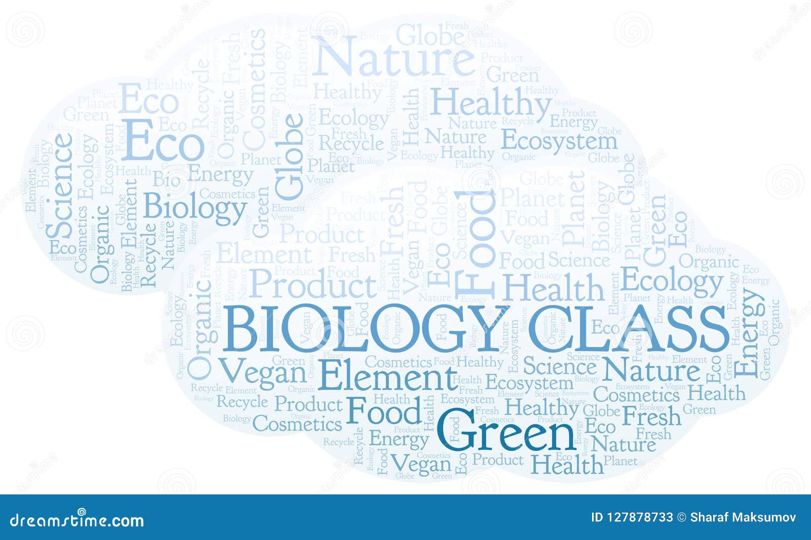 Biology Class word cloud. stock illustration. Illustration of word ...