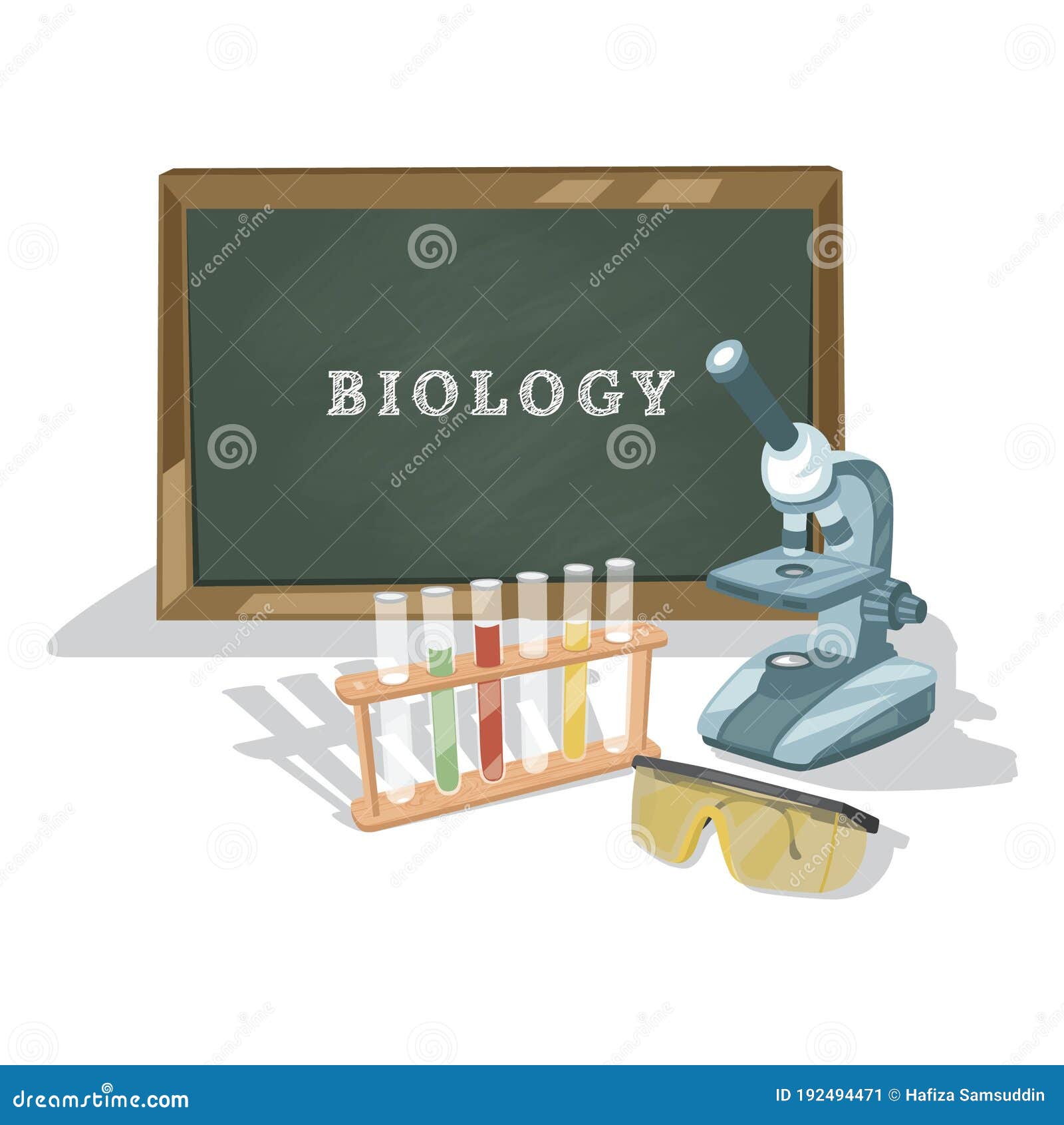 Biology Concept Design. Vector Illustration Decorative Design Stock ...