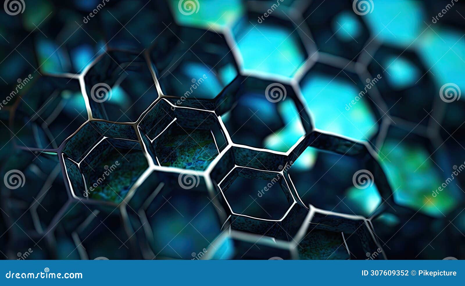Biology dna hexagons stock illustration. Illustration of mutation ...