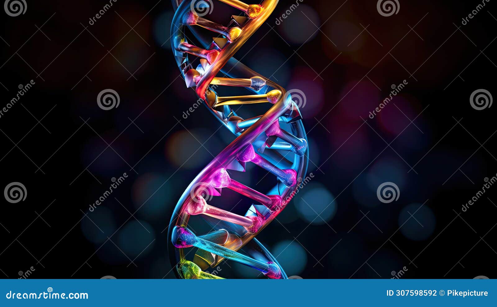 Biology dna light stock illustration. Illustration of nucleotide ...