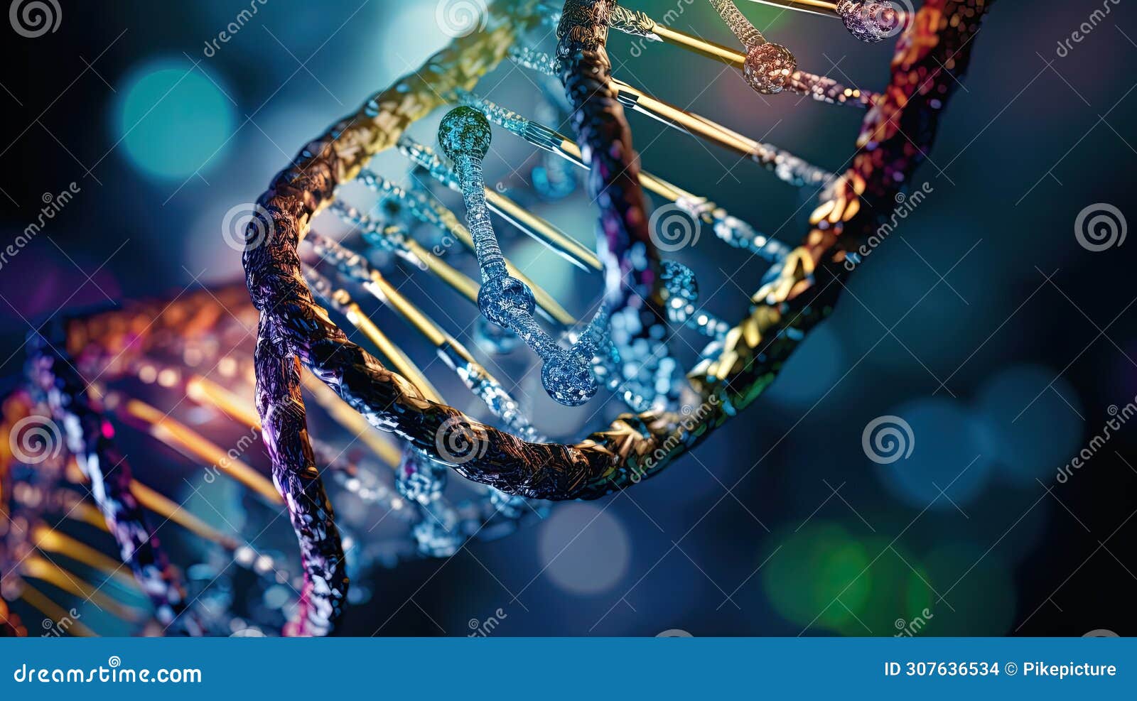 Biology dna spring stock illustration. Illustration of gene - 307636534