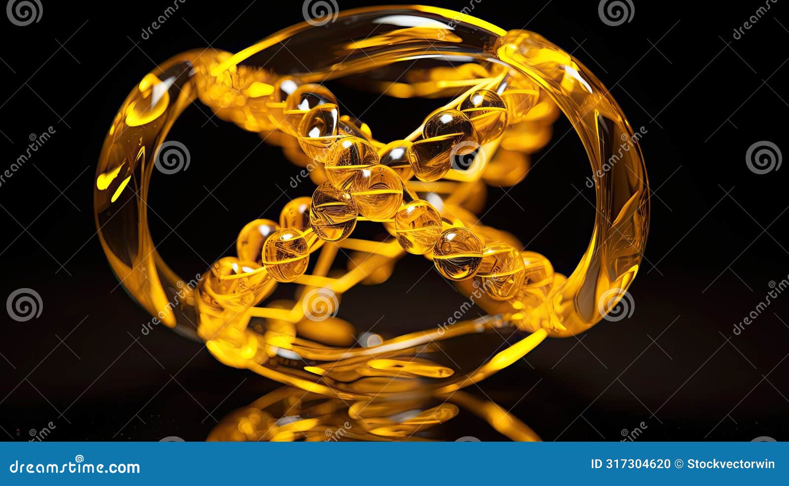 Biology dna yellow stock illustration. Illustration of yellow - 317304620