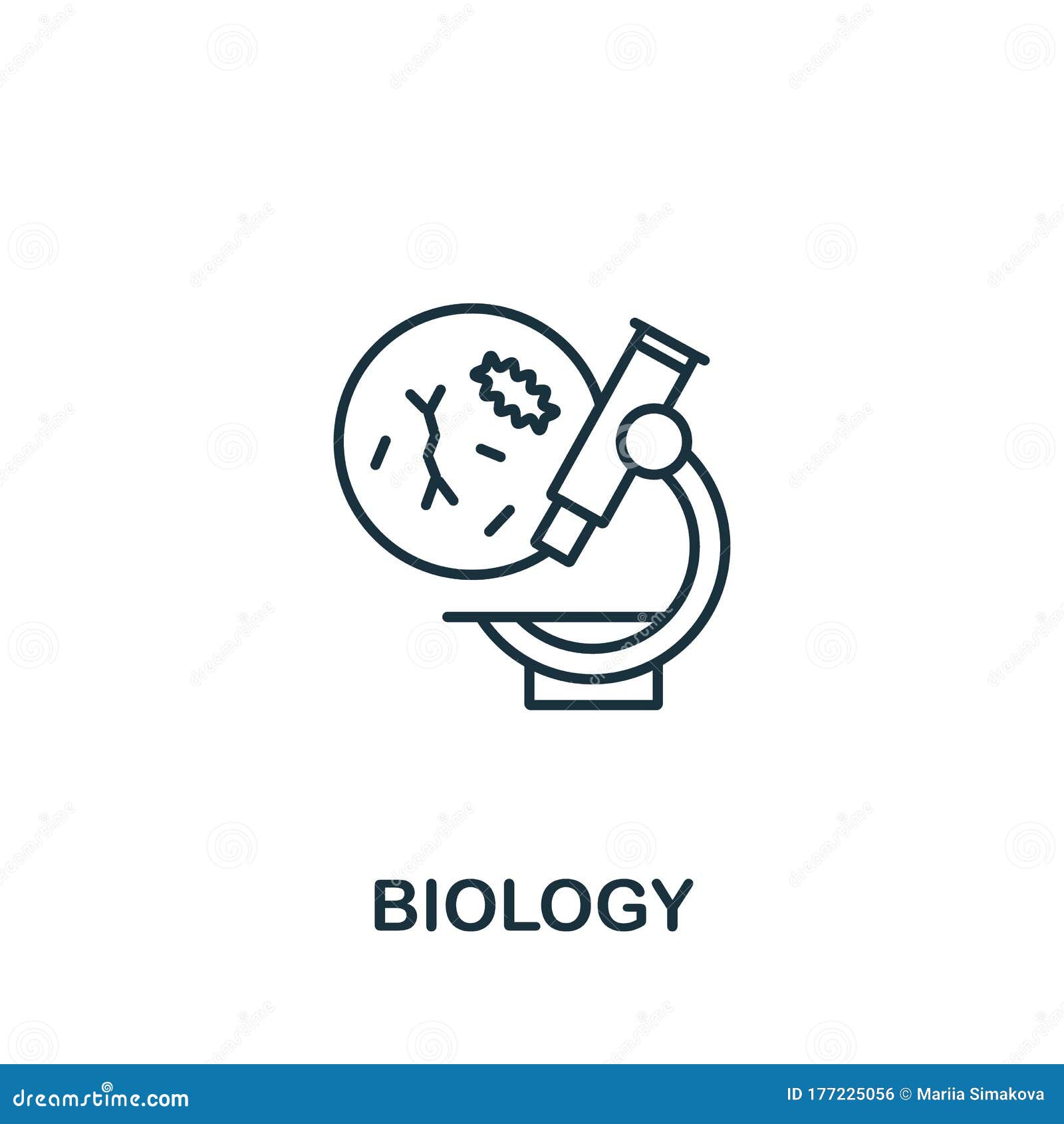 Biology Icon from Science Collection. Simple Line Element Biology ...