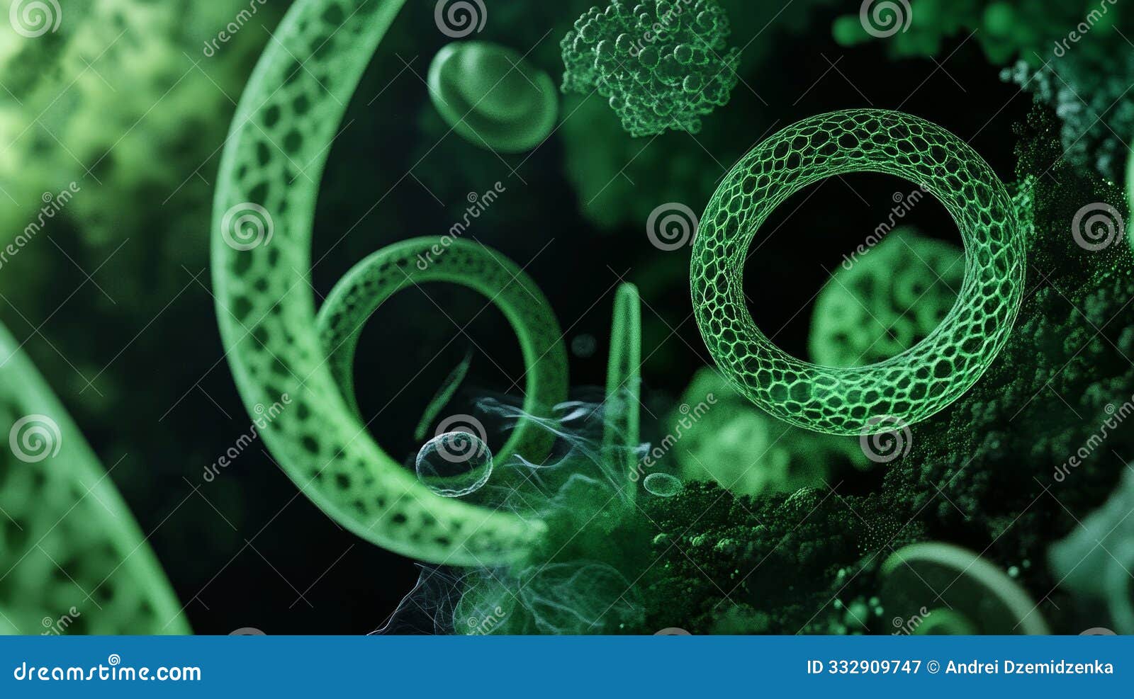 For Biology Illustrations, a Clean Background with Green Cells Would Be ...