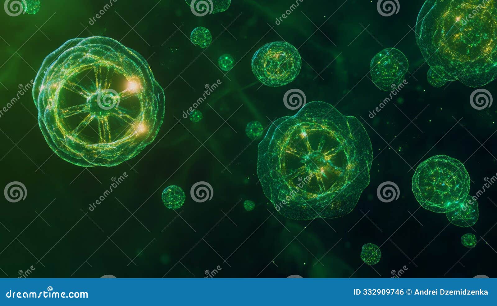 In Biology Illustrations, Use a Background with Green Cells or a ...